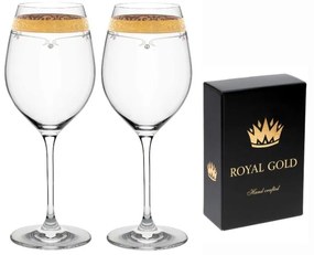 SWAROVSKI ROYAL GOLD SKLENICE NA VÍNO 470ML SADA 2KS