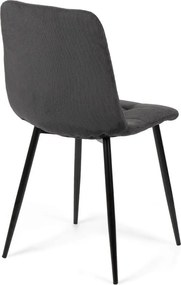 Noela Jídelní set CERAMON 120 bílý + 4x židle ARIA šedá