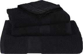 Saunové osušky FROGN 10 ks černé 80x200 cm 360 g/m² 136961