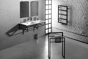 Sapho, Koupelnový set SKA konstrukce, černá mat, KSET-024