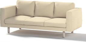 Potah na pohovku IKEA Norsborg 3-místná barva krémová látka lesklé, pletený vzor