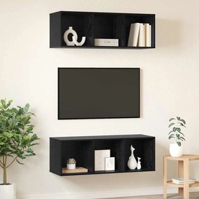 Sestava TV skříněk 2 ks Černý dub Kompozitní dřevo 3393574