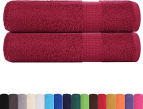 Ručníky FROGN 2 ks bordó 100x150 cm 360 g/m² 136740