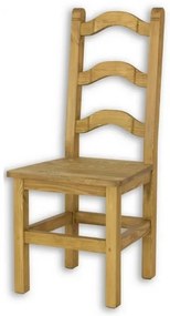 ARTEN Rustikální jídelní židle POPRAD SIL01 - borovice (bílý vosk)