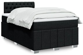 Box spring postel s matrací černá 120x190 cm textil 3289316