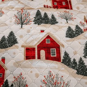 Přehoz na postel FARM HOUSE, krémový Rozměr: 220 x 240 cm