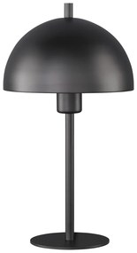 Černá stolní lampa s kovovým stínidlem (výška 33,5 cm) Kia – Fischer &amp; Honsel