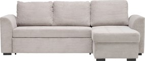 XXXLutz ROHOVÁ SEDAČKA, textil, světle šedá Xora - Sedací soupravy - 002991003510