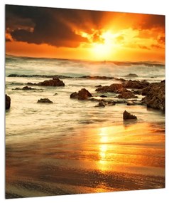 Obraz moře zalitého sluncem (40x40 cm)