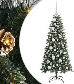 Umělý vánoční stromeček Zelená 120 cm PVC, plast a ocel 3395799