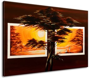 Gario Ručně malovaný obraz Úspěšný lov Rozměry: 120 x 80 cm