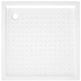 Sprchová vanička s puntíky - bílá - ABS | 90 x 90 x 4 cm