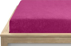 Froté prostěradlo EXCLUSIVE purpurové 90 x 200 cm