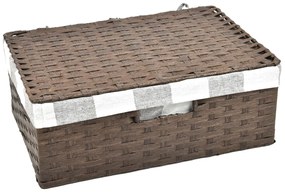 Vingo Úložný box s víkem hnědý Rozměry (cm): 36x24, v. 13