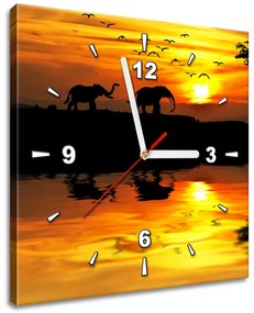 Gario Obraz s hodinami Afrika Rozměry: 30 x 30 cm