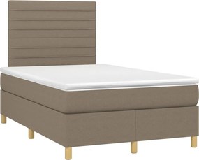 Box spring postel s matrací taupe 120x200 cm textil 3142405