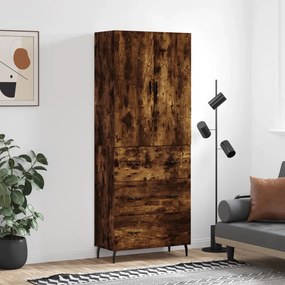 Skříň highboard kouřový dub 69,5 x 34 x 180 cm kompozitní dřevo - Default Title