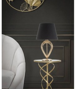 Černá stolní lampa Mauro Ferretti Maxt, ø 32,5 cm