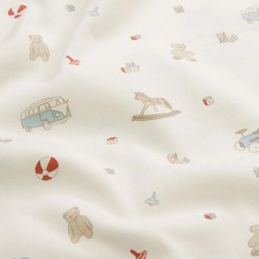 Světle žluté dětské povlečení do postýlky z bio bavlny 100x140 cm Vintage Toys – Cam Cam Copenhagen