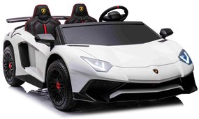 Dětské elektrické autíčko Lamborghini Aventador SV 400W bílé