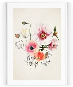 Plakát / Obraz Luční květy Pololesklý saténový papír 210 g/m² A4 - 21 x 29,7 cm