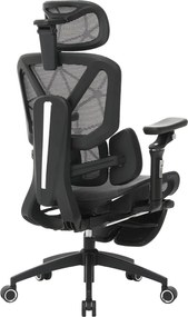 Kondela Kancelářské křeslo, tmavě šedá/černá, nosnost 150 kg, VILMER