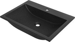 Laveo Albano, granitové umyvadlo 600x440x122 mm, černá, LAV-VGA1710T