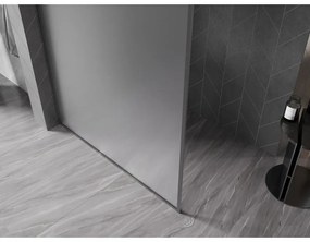 Mexen, Mexen Kioto-XF sprchová stěna s rámem 60 x 202 cm, mráz 10 mm, pistolový kov - 800-060-104-95-30-X