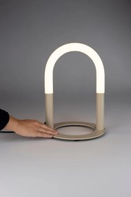 Béžová kovová LED stmívatelná stolní lampa (výška 36 cm) Arch – Zuiver