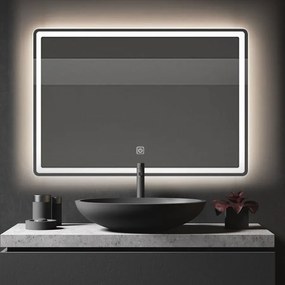 Dotykové zrcadlo s LED osvětlením COLOR 80x60 cm