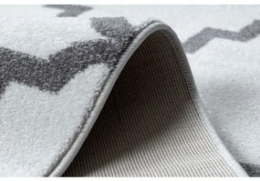 koberec SKETCH F343 Marocký jetel, Mřížka, krém šedý velikost 160x220 cm | krásné koberce cz