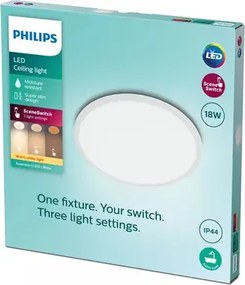 Philips Superslim CL550 18W 30cm bílá / Přisazené svítidlo / LED / 150