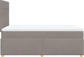 Box spring postel s matrací taupe 120x190 cm textil 3291223