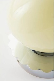 Krémové/v leskle stříbrné barvě stropní svítidlo z opálového skla ø 12 cm Bon – Jotex