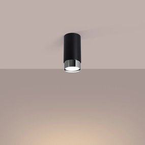 Sollux Lighting Stropní svítidlo NERO 12,5 černé/chromové