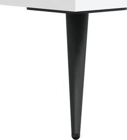 vidaXL Konferenční stolek 102 x 50 x 40 cm kompozitní dřevo [829268] Barva: bílá s vysokým leskem
