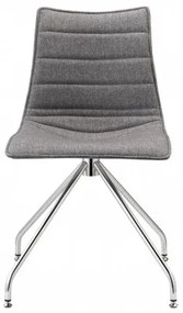 Scab Konferenční židle ZEBRA POP otočná Barva kostry chromová kostra HODNOTY čalounění Scab Fabric 25 - tmavě šedo-stříbrná látka 2647