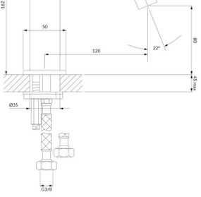 OMNIRES Y1210NGR - Umyvadlová baterie Y 16,2 cm kartáčovaný grafit
