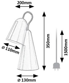Rabalux RABAL stolní lampa 74224