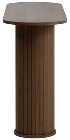 Hnědý konzolový stolek 40x130 cm Nola – Unique Furniture