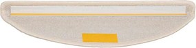 Schodové rohože 10 ks 56 x 17 x 3 cm bílé půlkulaté 149795