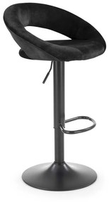 Halmar Barová výškově nastavitelná židle H102 - černá