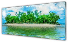 akrylový obraz Moře Ostrov Krajina 125x50 cm