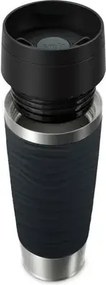Emsa Travel Mug Waves Grande 0.5l černá / Termohrnek / nerezová ocel