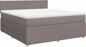 Box spring postel s matrací taupe 180x200 cm textil 3287532