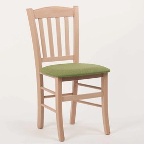Stima Židle VENETA s čalouněným sedákem Odstín: Dub Sonoma, Látky: LUX zelená 18