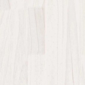 Petromila Knihovna / dělicí stěna bílá 100 x 30 x 200 cm masivní borovice