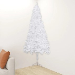 Rohový umělý vánoční stromek bílý 240 cm PVC 329171
