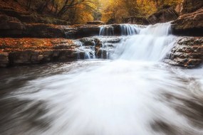 Fototapeta Podzimní Vodopád Omyvatelný vlies 460x300