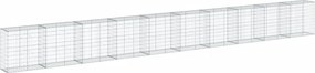 Gabionový koš s víkem 1 000 x 50 x 100 cm pozinkované železo 3295151